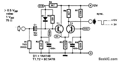 Sync Separator Communication Circuit Circuit Diagram