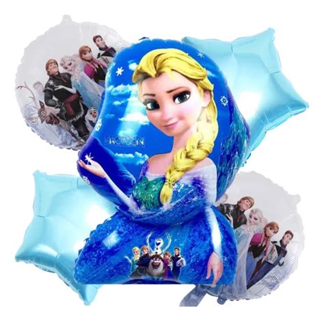 Kit De 5 Globos Frozen La Película Elsa Anna Disney Mercadolibre