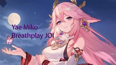Yae Miko Joi Anime Joi Breathplay Nipple Play Cbt The Joi Database