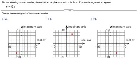 Solved Plot The Following Complex Number Then Write The Chegg