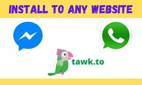 Install Tawkto Live Chat Fb Messenger Whatsapp On Website By Naamenaseem313 Fiverr