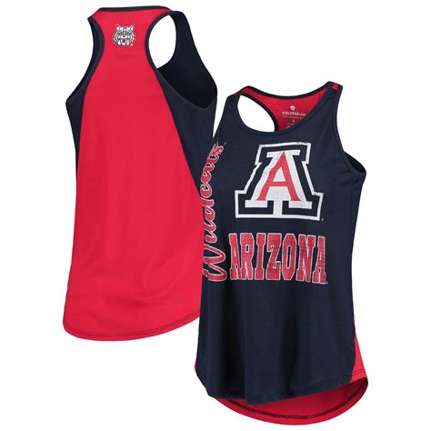 Womens Colosseum Navyred Arizona Wildcats George Glass 2 Hit Scoop