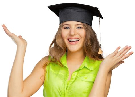 Premium Photo Happy Student In Graduation Cap
