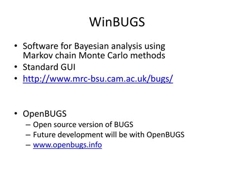 ppt r2winbugs using r for bayesian analysis powerpoint presentation
