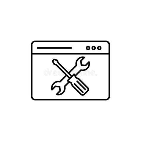 technical icon stock vector illustration of configuration 330250866