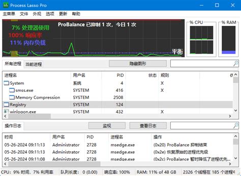 Process Lasso Pro V15051 进程优化工具 中文便携版 无忧软件网