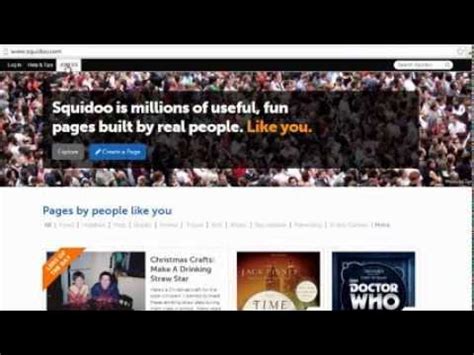 How To Create A Squidoo Account Youtube