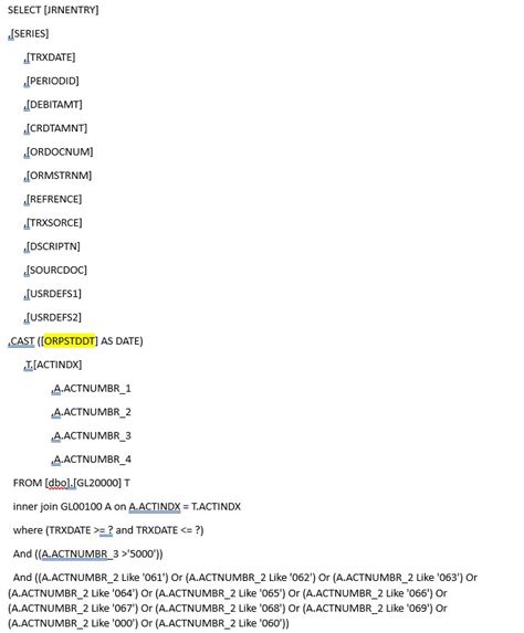 Solved I Have The Following Excel Data Query I Need To