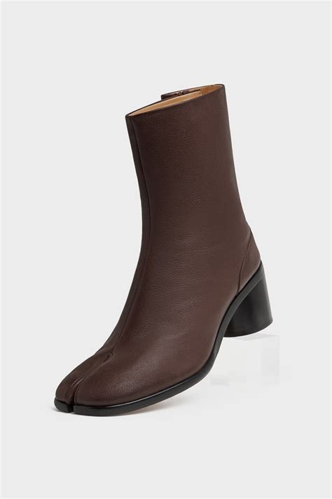 Camel Tabi Ankle Boots Maison Margiela Maison Margiela Usa
