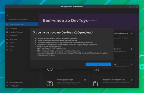 DevToys está disponível para Linux
