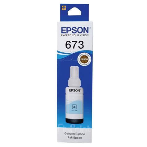 Jual Tinta Epson 673 Light Cyan Original Ink Epson 6735 Ori Tinta