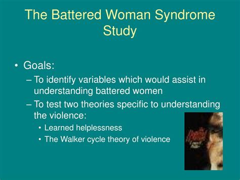 Ppt Battered Woman Syndrome Powerpoint Presentation Free Download