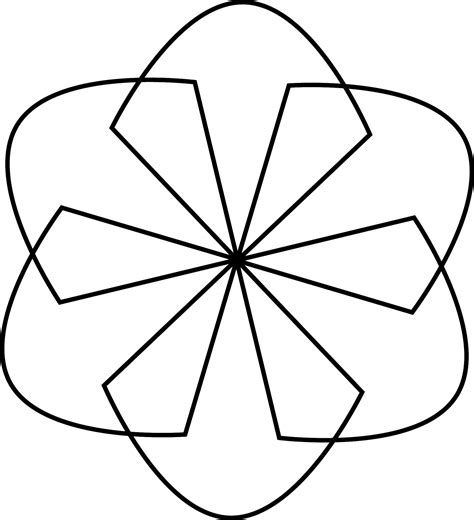 Simple Abstract Geometric Flower Illustration 20436526 Vector Art At