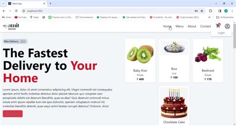 Arjun Kumar Vs On Linkedin A Small New Food Delivery App Using React