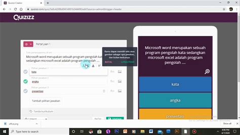 Cara membuat sebuah quiz menggunakan aplikasi quizizz - YouTube
