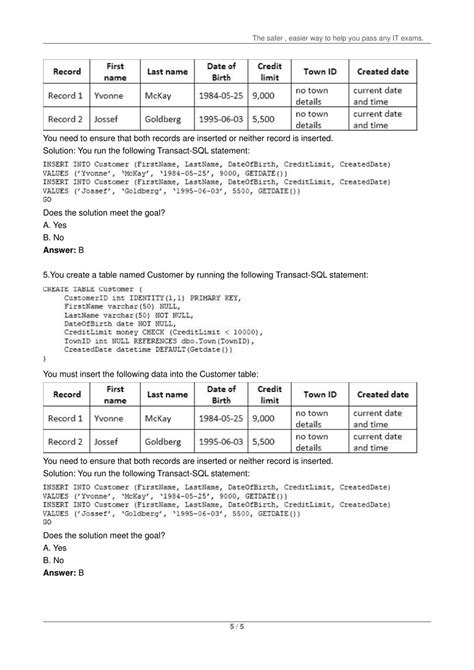 ppt killtest 70 761 querying data with transact sql practice test