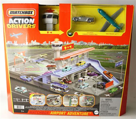 Rare 2021 Matchbox Action Drivers Airport Adventure Playset 16 Chevy