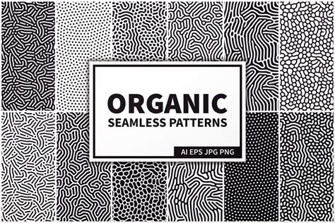 24 Organic Seamless Patterns Set 479701
