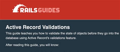 Activerecord Validation Ruby On Rails By Venkatraman Behera Medium