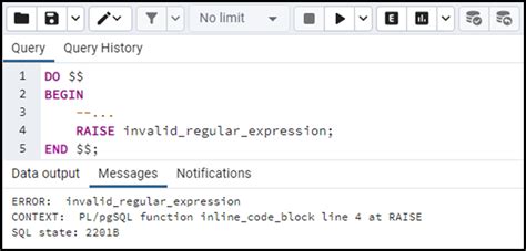 Plpgsql Errors And Messages Commandprompt Inc
