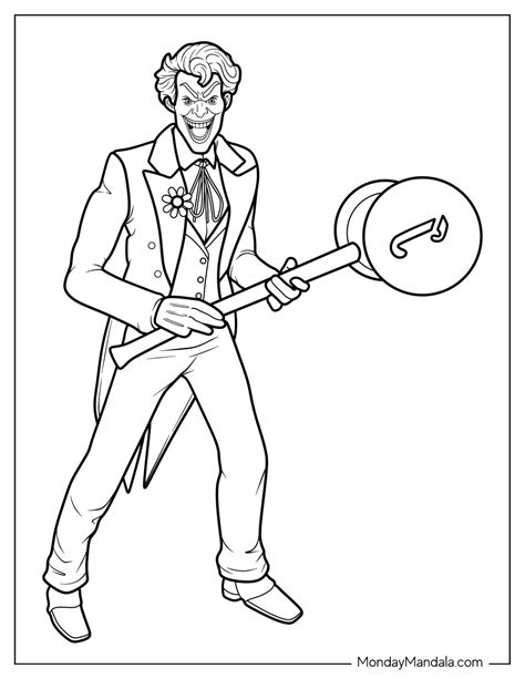 22 Joker Coloring Pages Free Pdf Printables