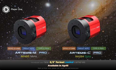 Artemis C Pro Imx294 Usb3 0 Color Cooled Camera Player One Astronomy