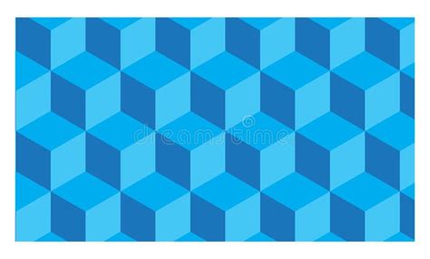 Vector Image Of Blue Seamless Geometric Cube Stock Vector Illustration Of Blue Element 99453428