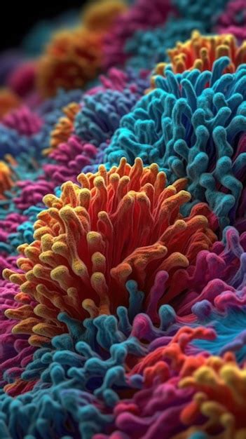 premium ai image the intricate process of ribosomes synthesizing