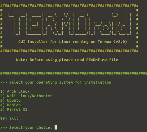 GitHub Deadpool TermDroid GUI Installer For Various OS Running On Termux