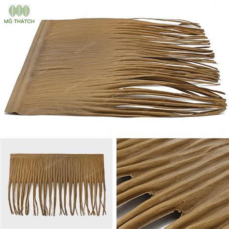 Fire Retardant Synthetic Roof Thatch Wateproof Artificial Nipa Palm Thatch Panels China
