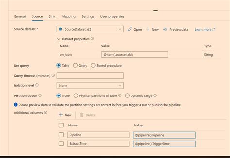 additonal columns with data copy tool microsoft qanda