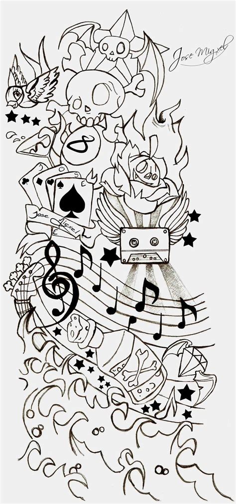 New School Tattoo Coloring Book