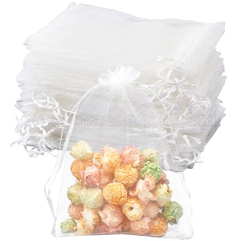 Wholesale 100pcs Organza Bags Jewellery Storage Pouches Wedding Favour