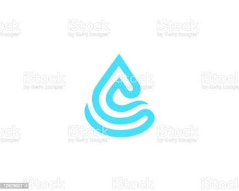 추상 연속 라인 워터 아쿠아 로고 디자인 템플릿 크리에이티브 미니멀 한 웨이브 드롭 클린 벡터 아이콘 기호 로고 타입 0명에 대한 스톡 벡터 아트 및 기타 이미지 Istock