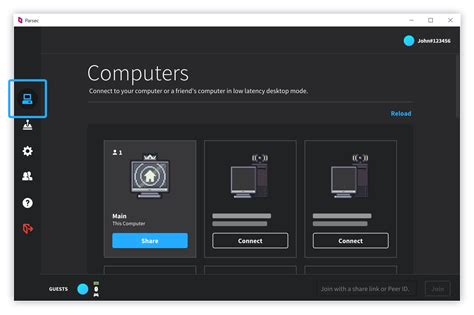 Unable To See A Computer In The Computers Tab Parsec