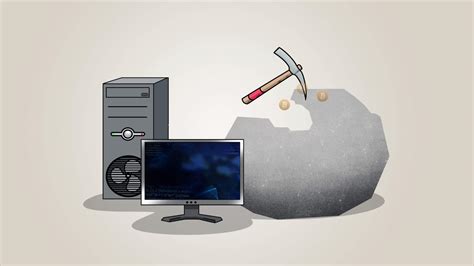 Mining Coins With Super Computers 35578850 Stock Video At Vecteezy