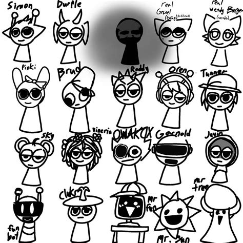 Got Bored So I Drew The Whole Ass Sprunki Catalog By Dsphasballsxd On