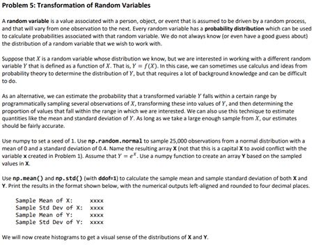Solved PYTHON Numpy Math And Matplotlib Pyplot Problem Chegg