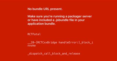 React Native No Bundle Present Christian Engvall