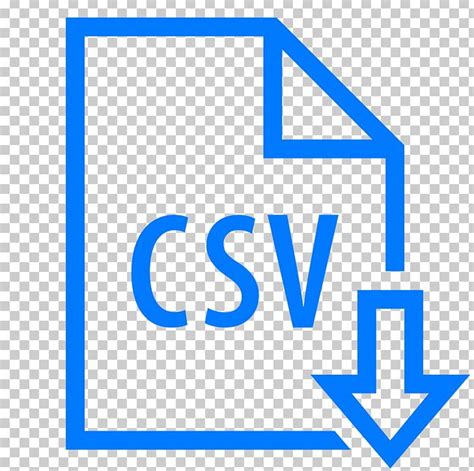 Computer Icons Comma Separated Values Import Computer Software Png Clipart Angle Area Blue