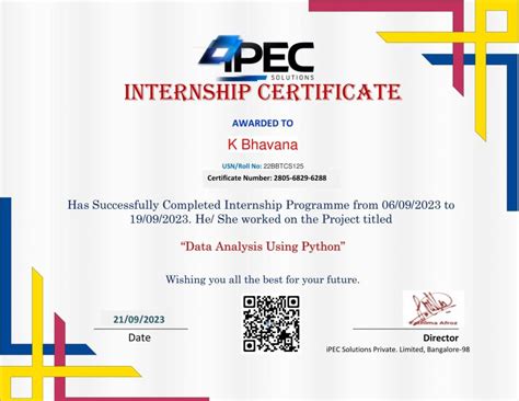 bhavana k on linkedin proud to share my completion of the internship