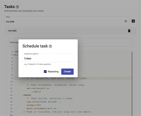 Scheduled Tasks With Hyperlambda And Retry