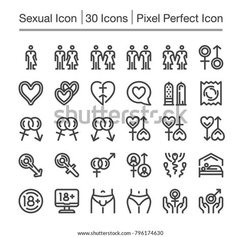 「sex Line Icon Set」のベクター画像素材（ロイヤリティフリー） 796174630 Shutterstock