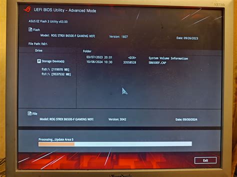 Обновление BIOS ROG STRIX B650E F GAMING WIFI hardware adminstuff