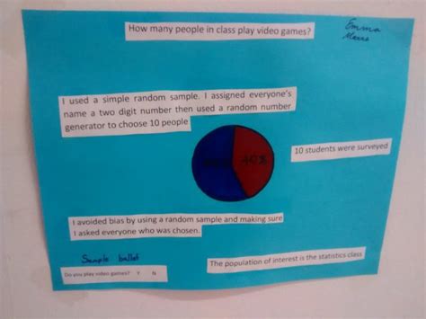 Statistics Survey Project Math Love