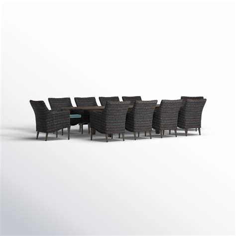 Birch Lane™ Keiser Rectangular 10 Person 84 L Outdoor Dining Set