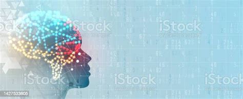 추상적 인 인간의 두뇌 인공 지능 기술 과학 배경 건강관리와 의술에 대한 스톡 벡터 아트 및 기타 이미지 건강관리와 의술