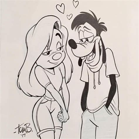 Disney Cartoon Couple Drawings Disney Couples 💕 🎨 Artofmomona