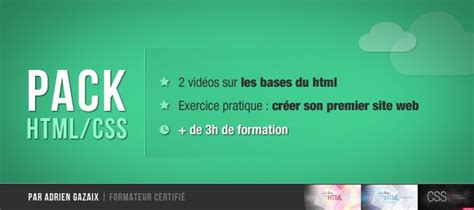 TUTO Pack formation HTML et CSS débutant Créer votre premier site web sur Tuto