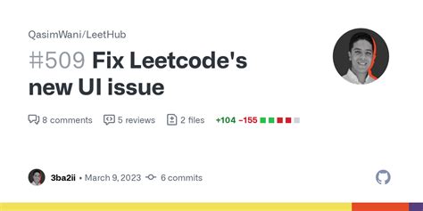 Fix Leetcodes New Ui Issue By 3ba2ii · Pull Request 509 · Qasimwani